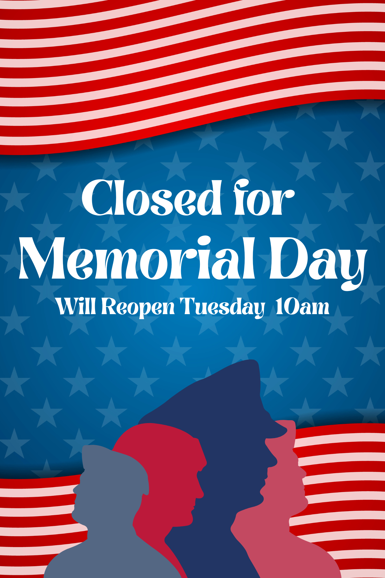 Memorial Day Holiday - reopen Tuesday - Gallery 270